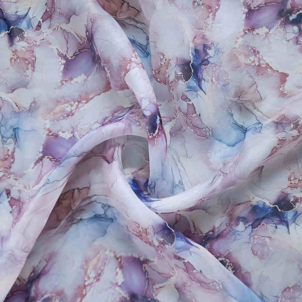 Printed Organdy Satin | Curtain Dream